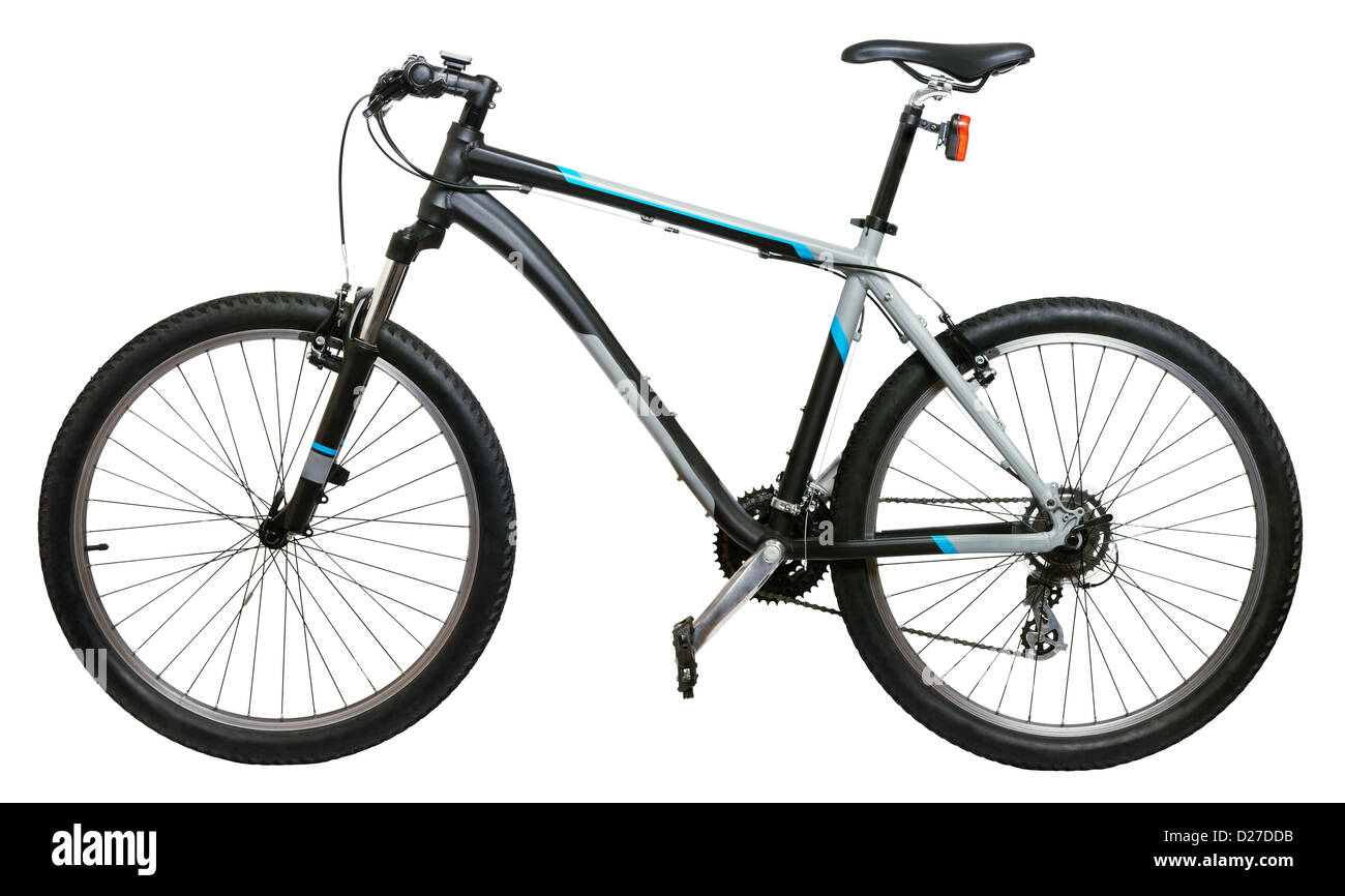 Mountain bicycle bike isolated on white background Stock Photo - Alamy