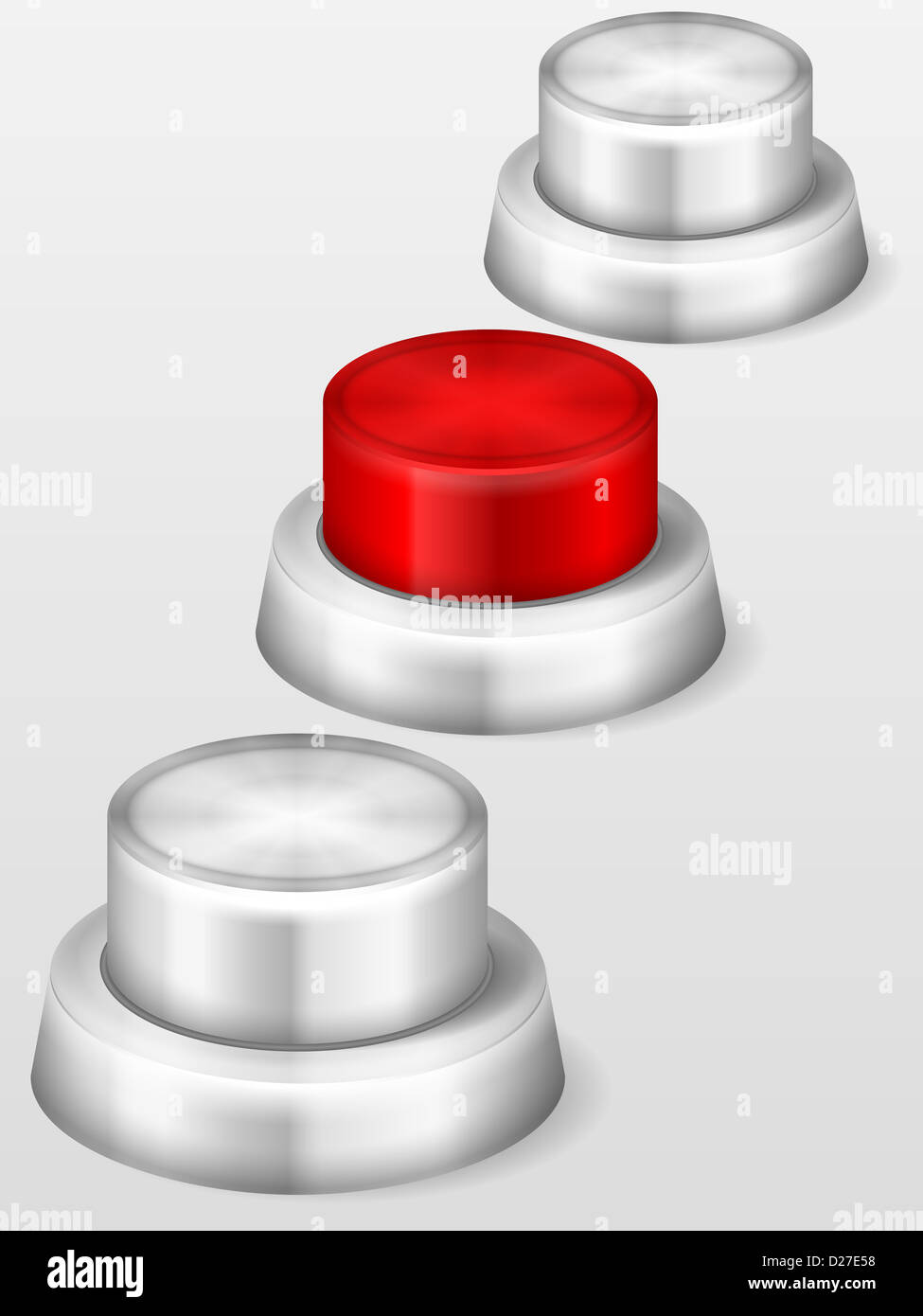Stop knob button on grey background. Vector illustration Stock Photo ...
