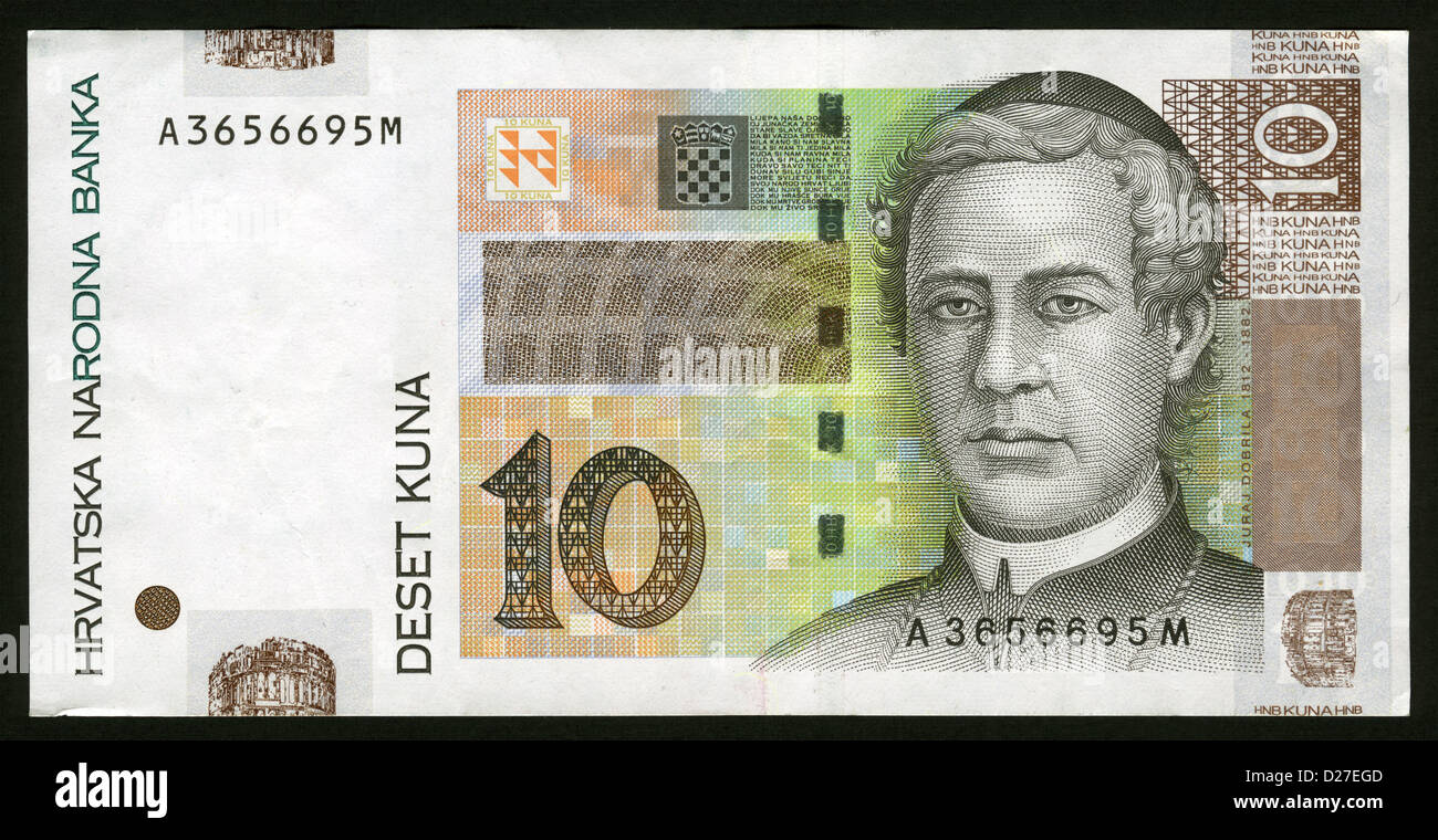 10 kuna banknote hi-res stock photography and images - Alamy