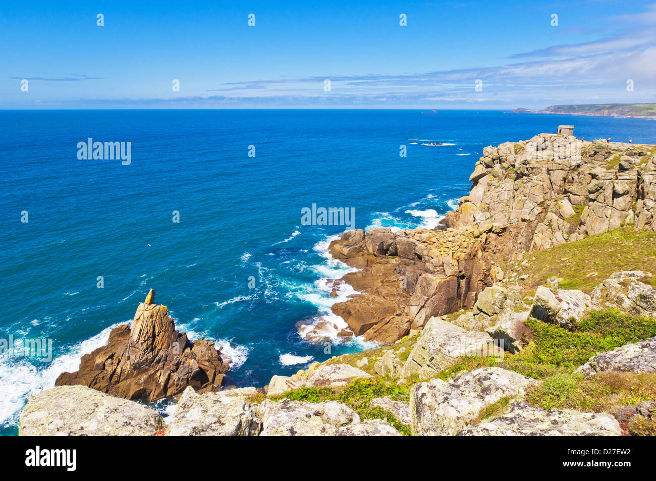 The Irish Lady Rock under Mayon cliff Pedn-men-du headland and ...
