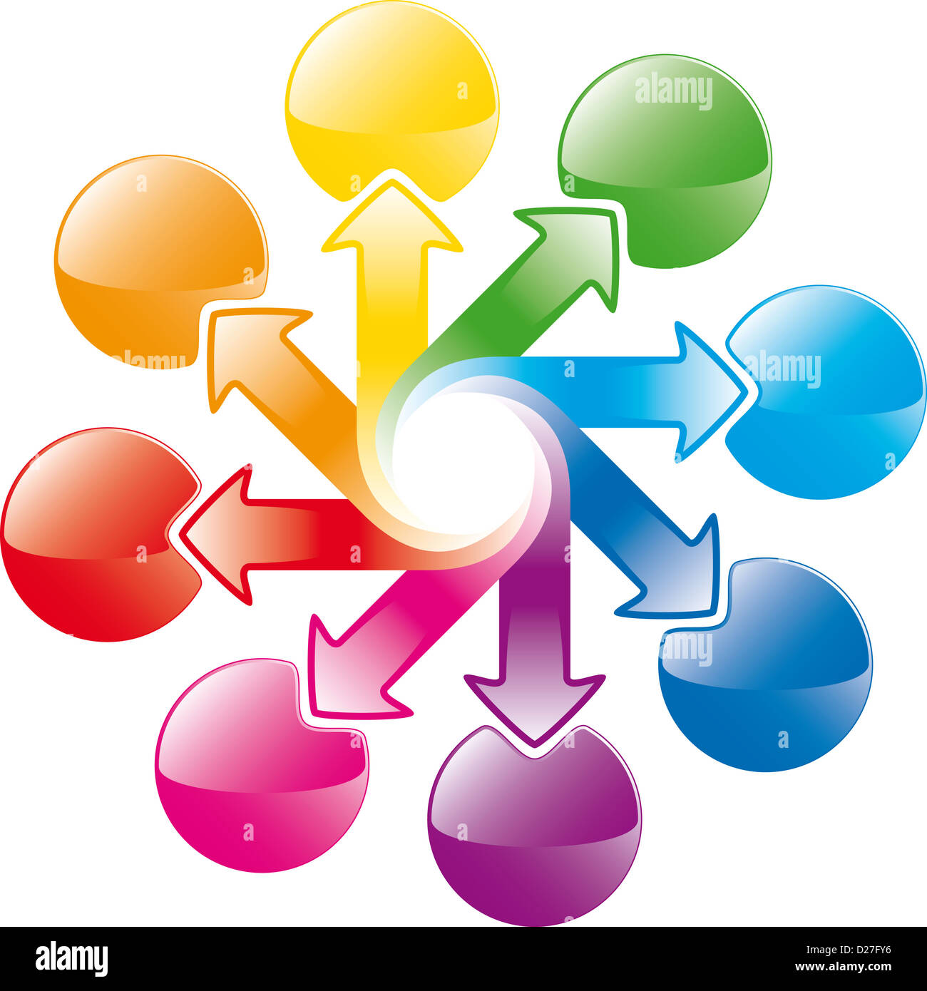 rainbow cycle arrows Stock Photo - Alamy