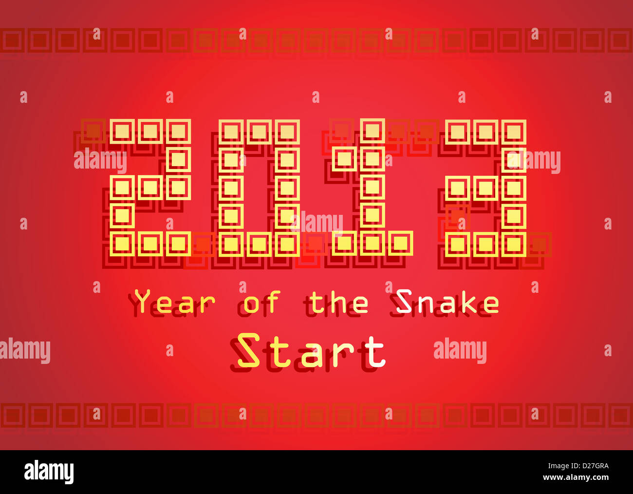 2013 Year of the Snake design. Vector illustration Stock Photo - Alamy