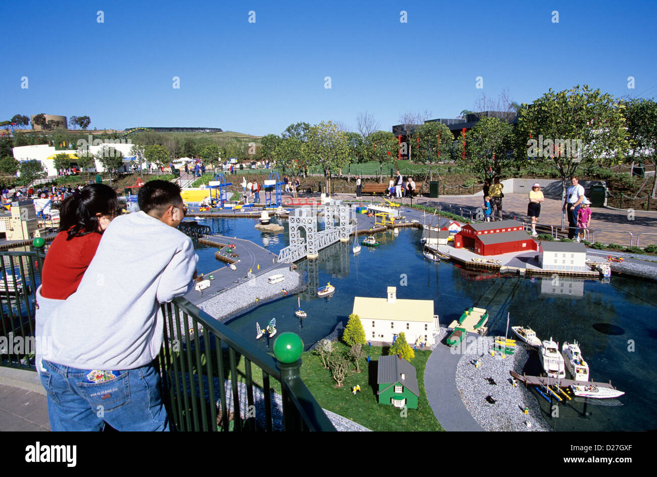 Replicas large and small are all created with lego bricks at Legoland ...