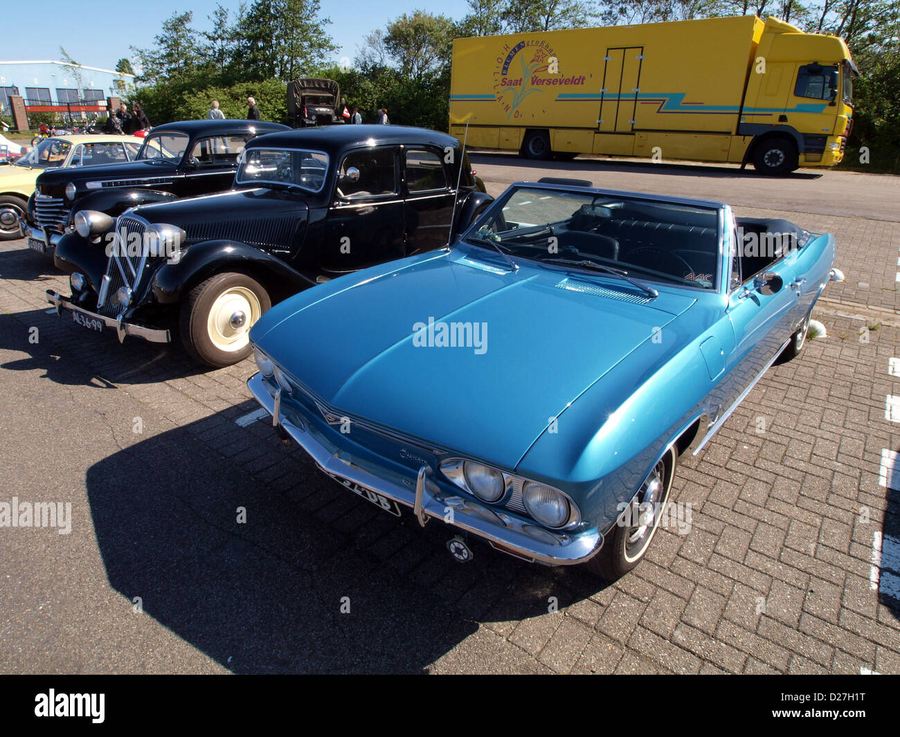 The 1966 Chevrolet Corvair, displayed at the classic car and bike show ...