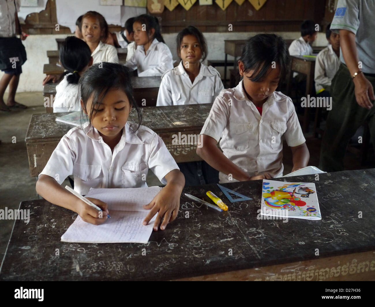 Cambodia Kamphun primary school, Stung Treng province Stock Photo - Alamy
