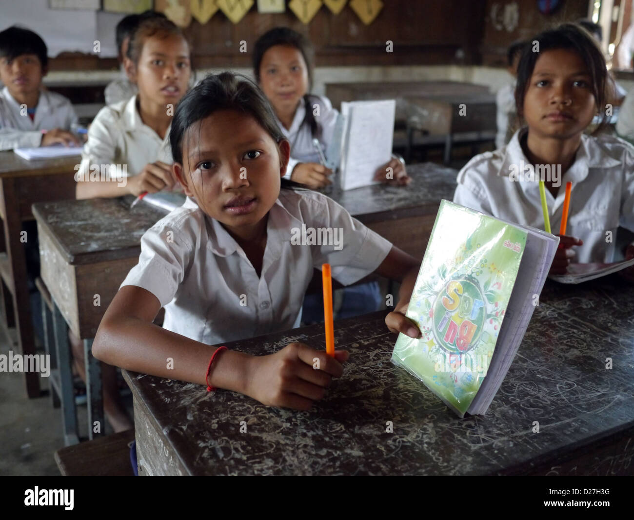 Cambodia Kamphun primary school, Stung Treng province Stock Photo - Alamy