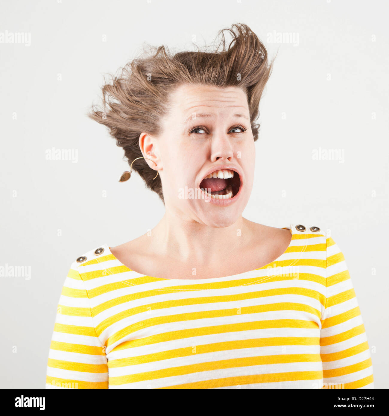Windblown mouth hi-res stock photography and images - Alamy