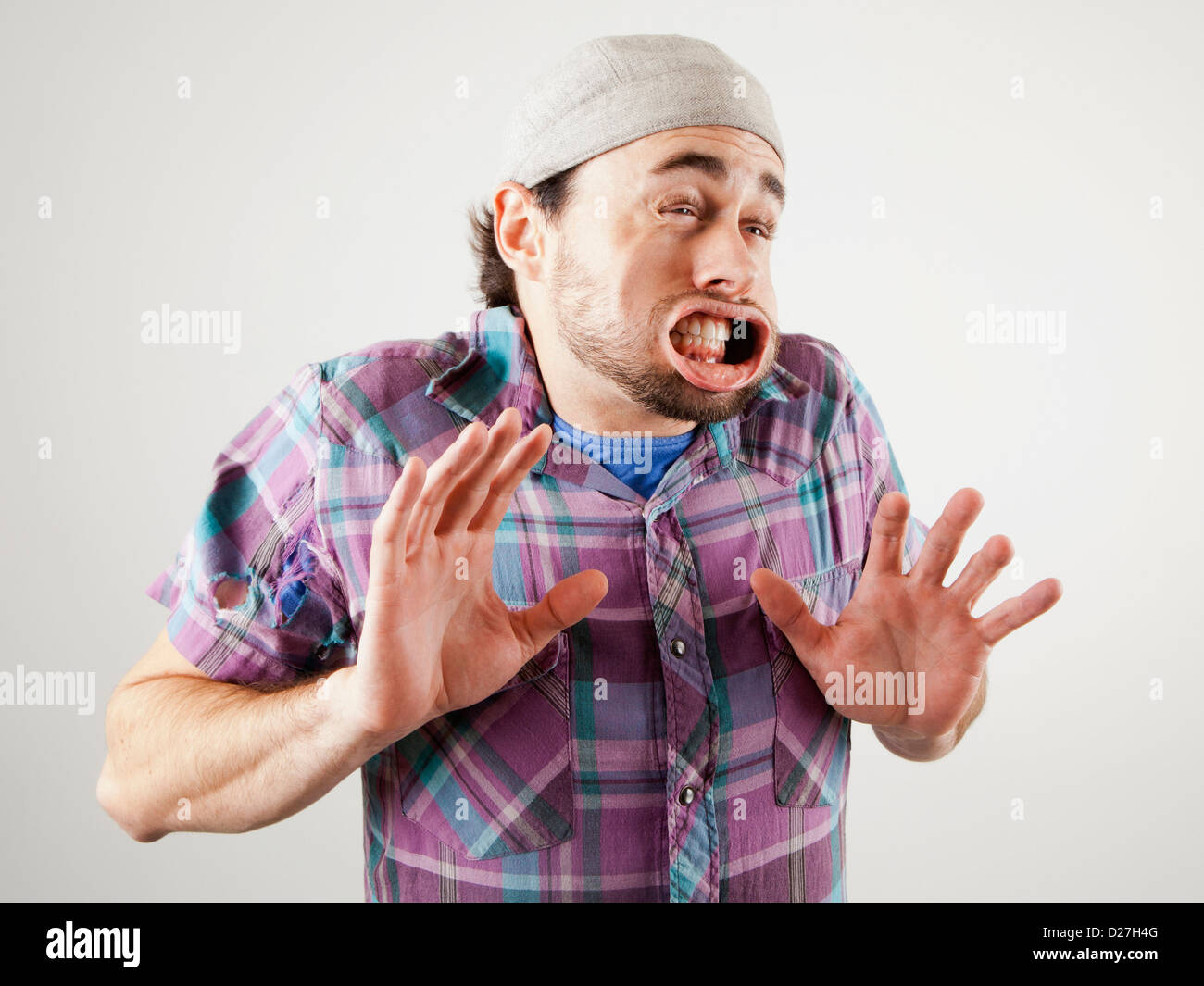 Windblown face studio hi-res stock photography and images - Alamy