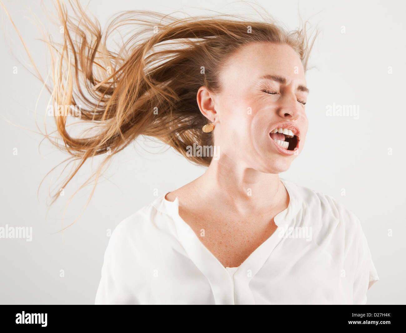 Windblown mouth hi-res stock photography and images - Alamy