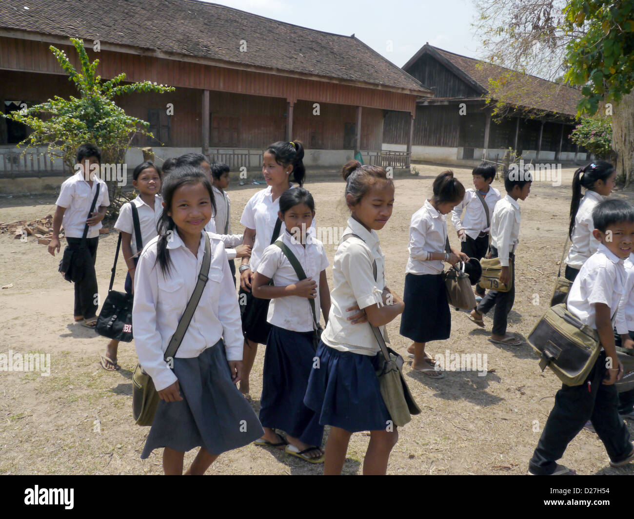 Cambodia Kamphun primary school, Stung Treng province Stock Photo - Alamy