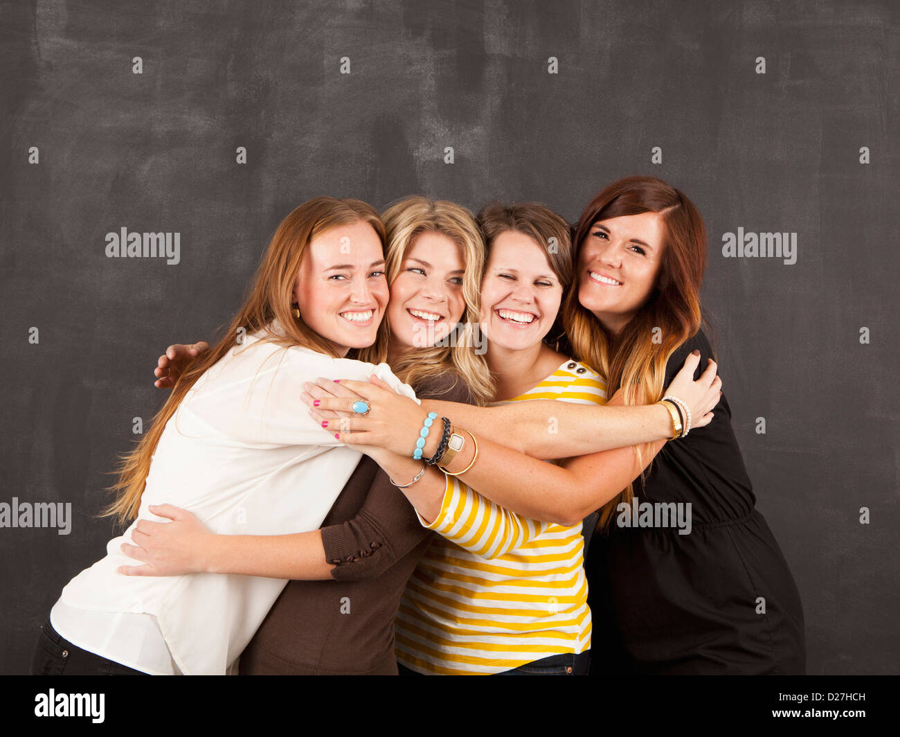 Portrait happy group women hi-res stock photography and images - Alamy