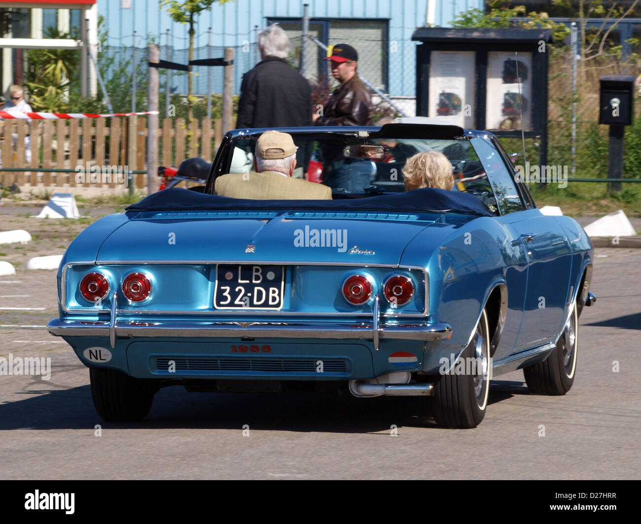 The 1966 Chevrolet Corvair, displayed at the 3rd Oldtimer Voorjaarsdag ...