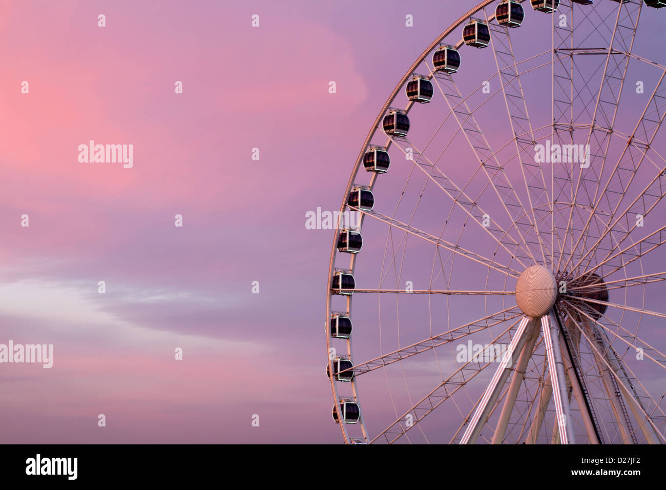 The Wheel of York at Sunset York Yorkshire England Stock Photo - Alamy