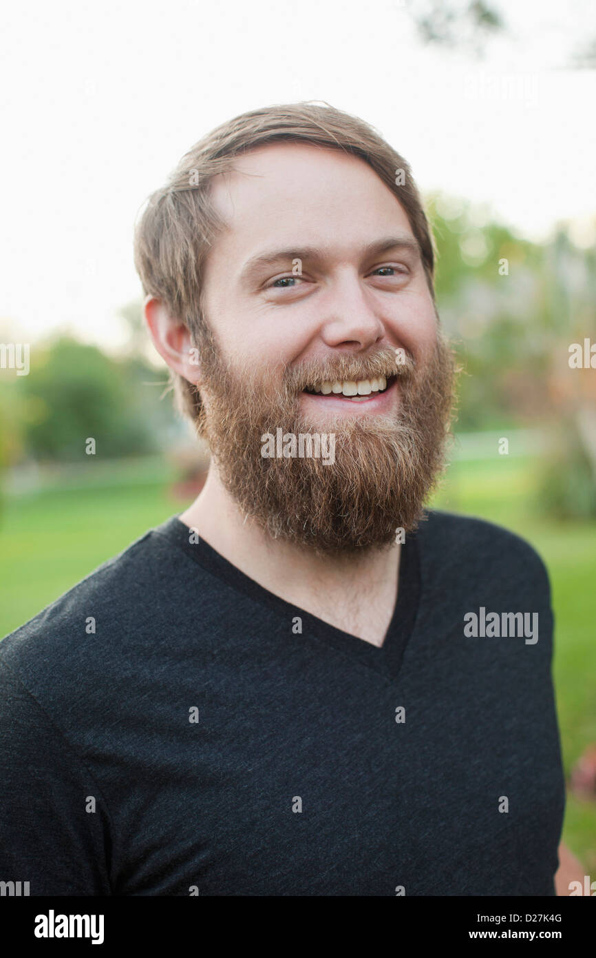 USA, Utah, Salt Lake City, Portrait of man smiling Stock Photo - Alamy