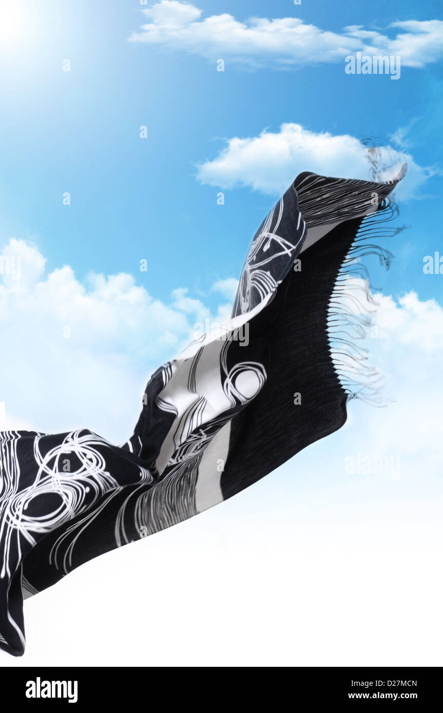 Scarf blowing wind hi-res stock photography and images - Alamy