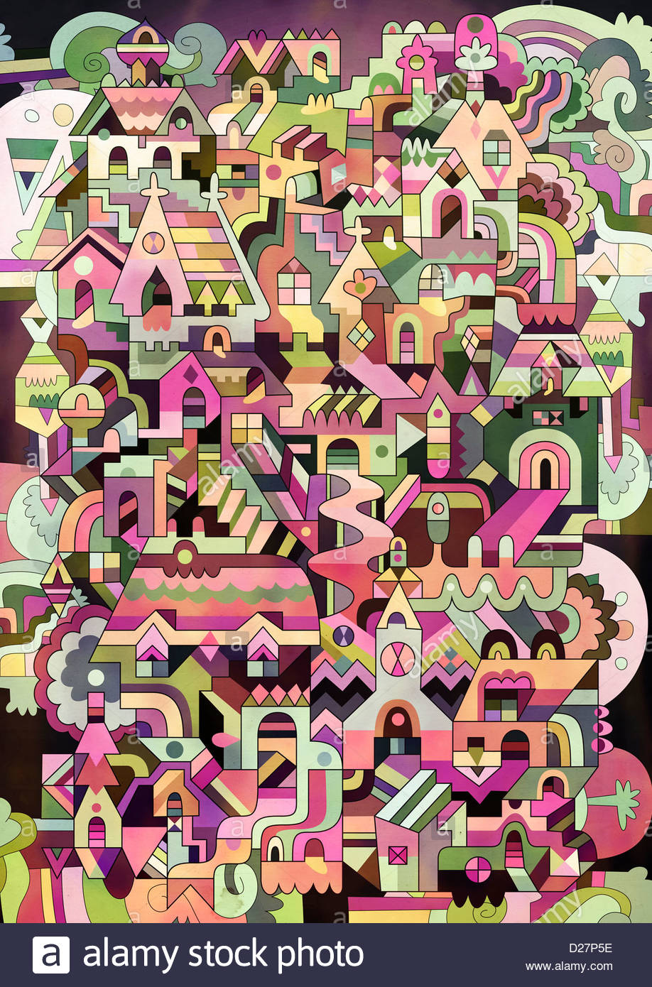 Architectural Abstract Drawing Stock Photos & Architectural Abstract ...