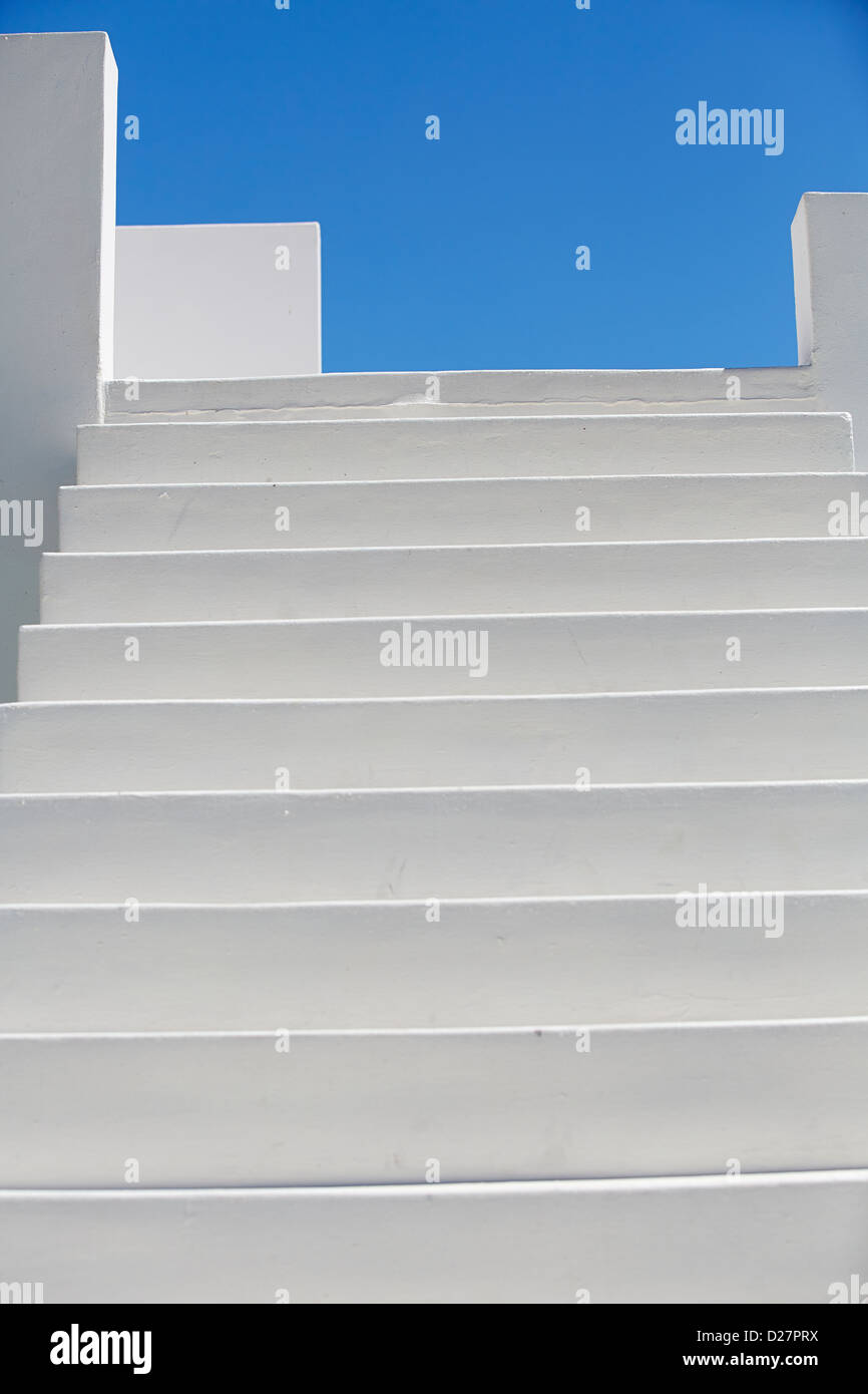 Looking up the stone stairs Stock Photo - Alamy