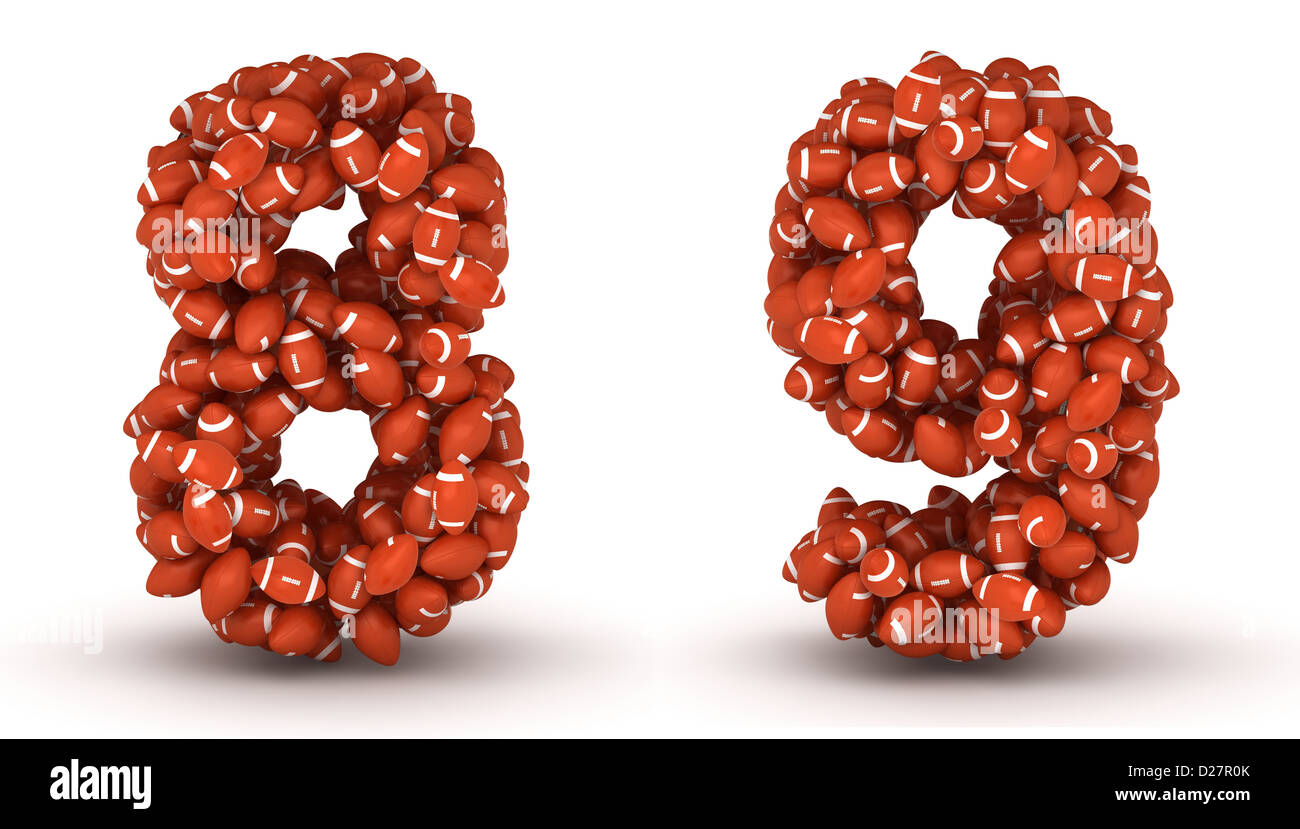 Number 8 football Cut Out Stock Images & Pictures - Alamy