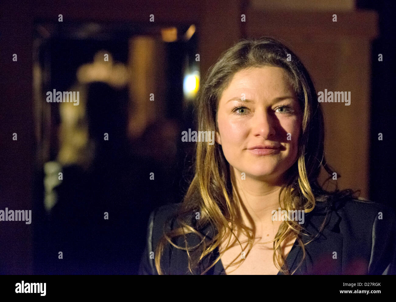 Berlin, Germany. 16th January 2013. Designer Frida Weyer poses before ...