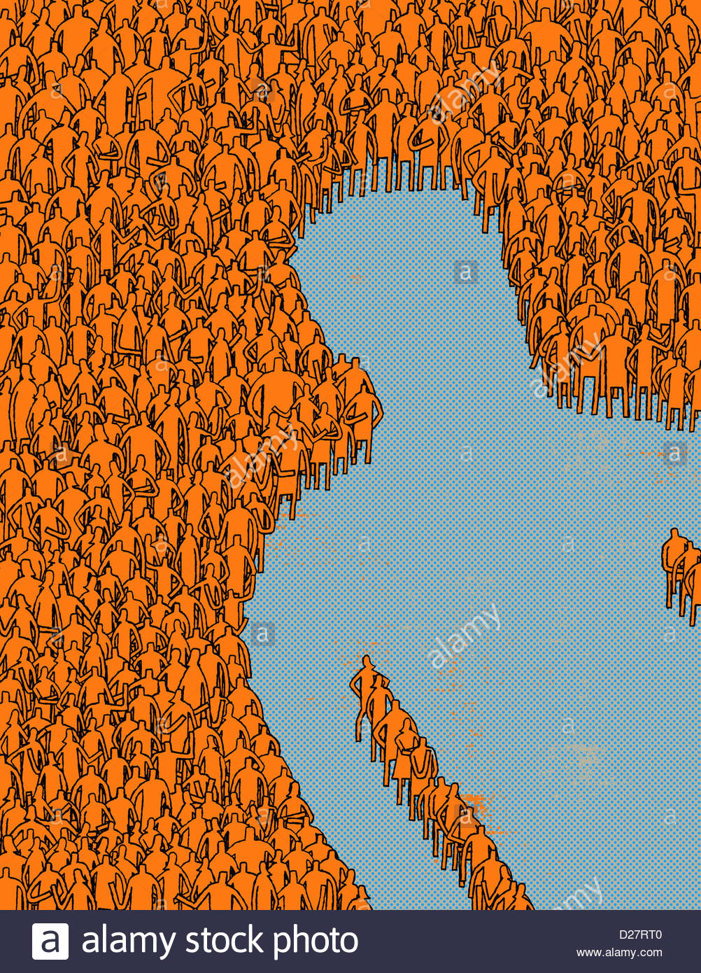 Large Group People Forming Shape Stock Photos & Large Group People ...