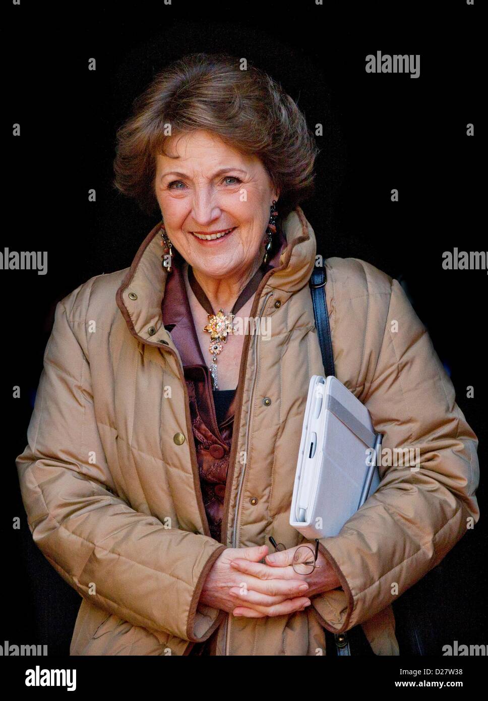 Princess Margriet of The Netherlands leaves the Royal Palace after the ...
