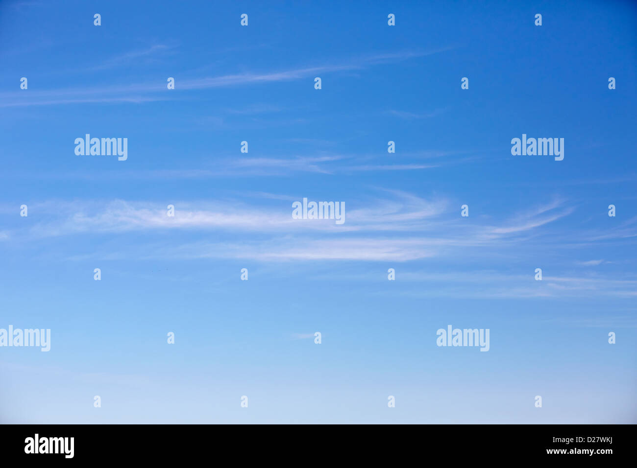 Wispy clouds in the sky Stock Photo - Alamy