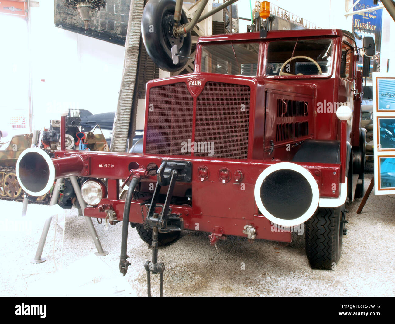 The 1940 Faun Zugmaschine ZR, a military transport vehicle, is on ...