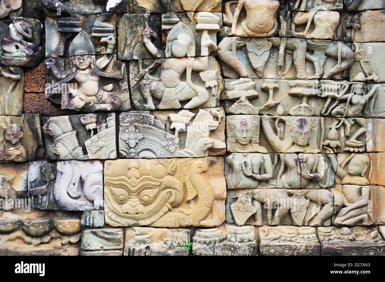 Angkor wat reliefs hi-res stock photography and images - Alamy