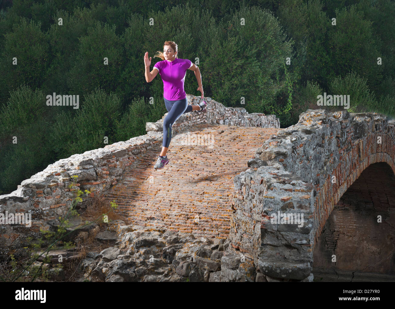 Running over a hi-res stock photography and images - Alamy