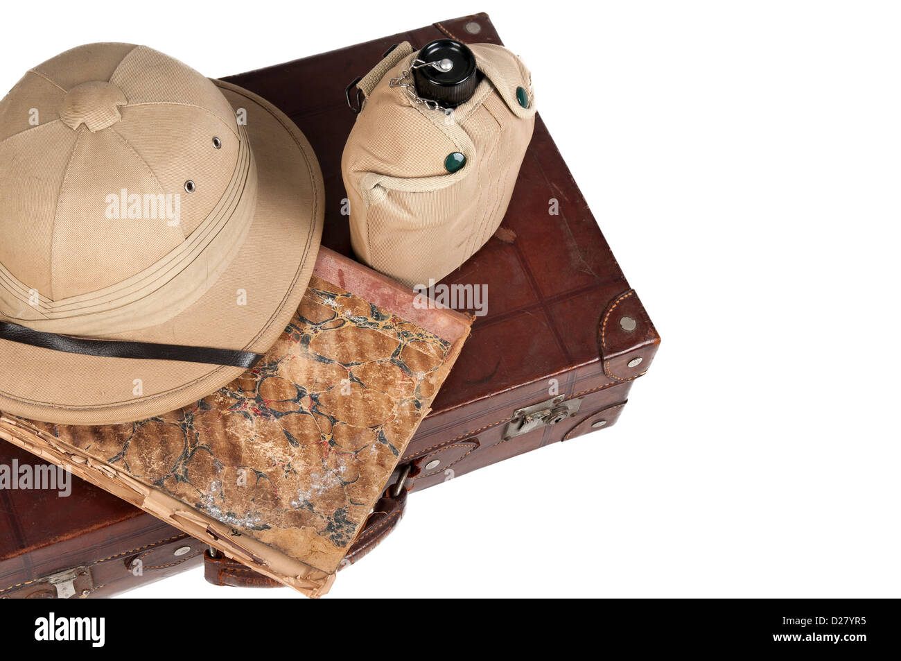 Vintage explorers hat hi-res stock photography and images - Alamy