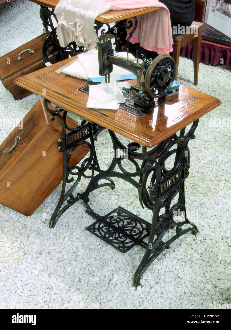 The Gritzner sewing machine, part of the Auto & Technic Museum in ...