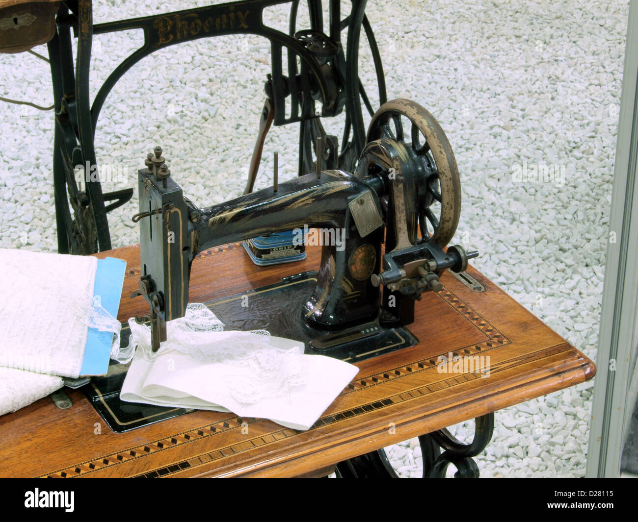 The Gritzner sewing machine, displayed at the Auto & Technic Museum in ...