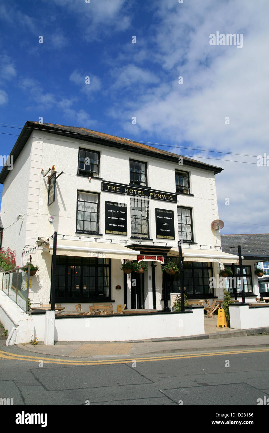 Hotel Penwig New Quay Ceredigion Wales UK Stock Photo - Alamy
