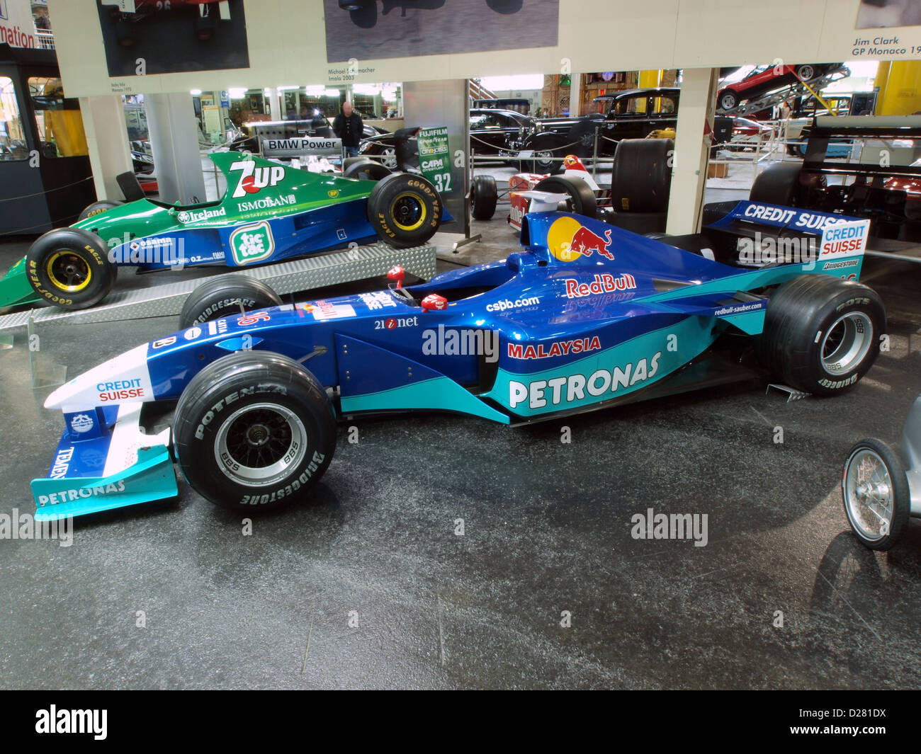 The 2001 Red Bull Sauber Petronas C20, showcased at the Auto & Technic ...