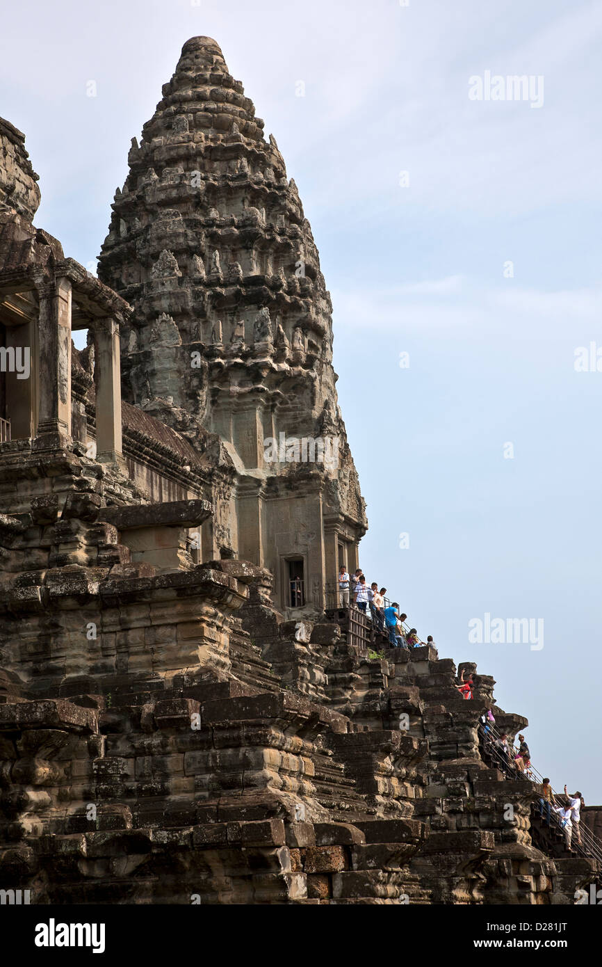 Tourists climbing stairs hi-res stock photography and images - Alamy
