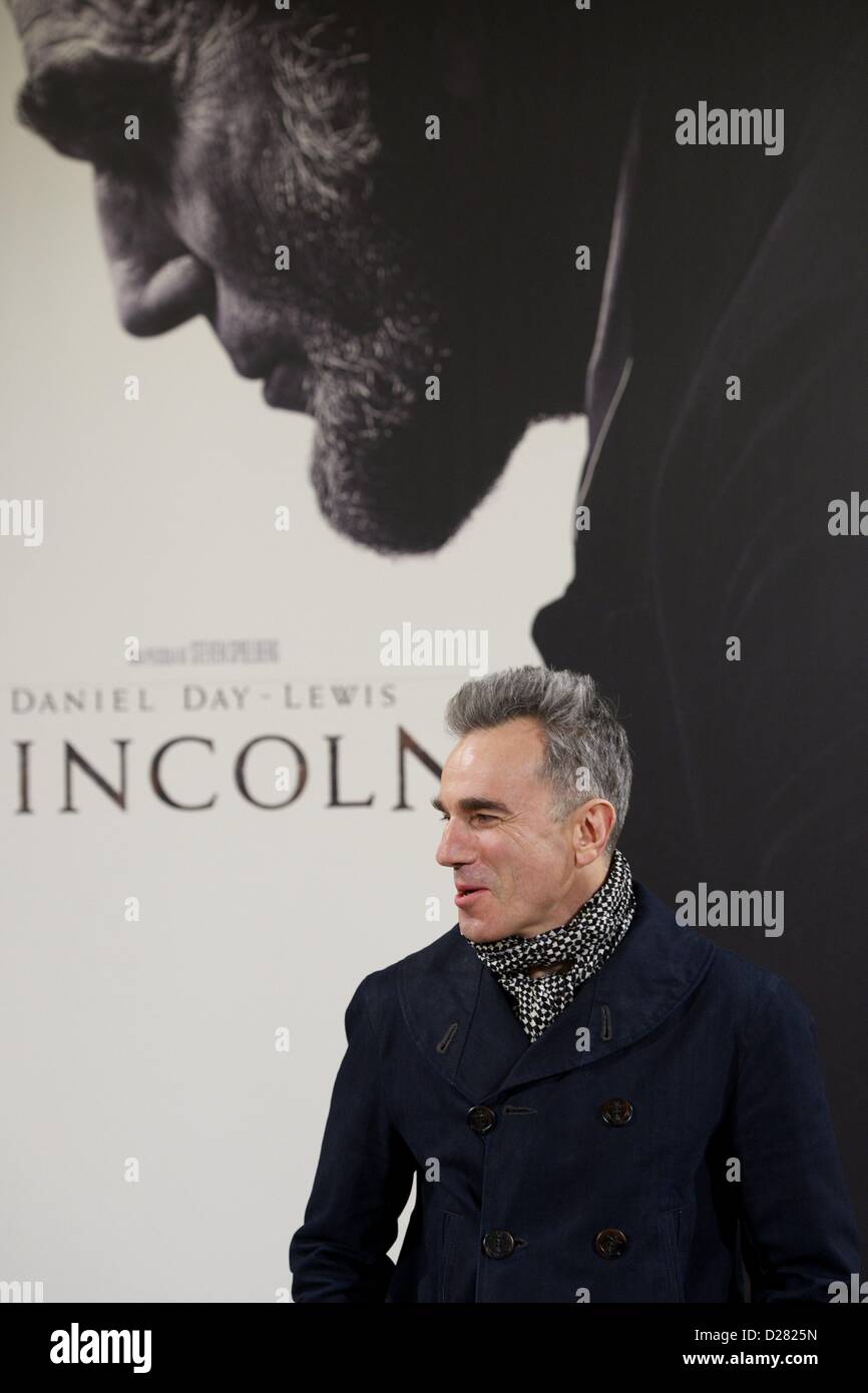 Irish Actor Daniel Day-Lewis attends Lincoln Photocall at Casa de ...