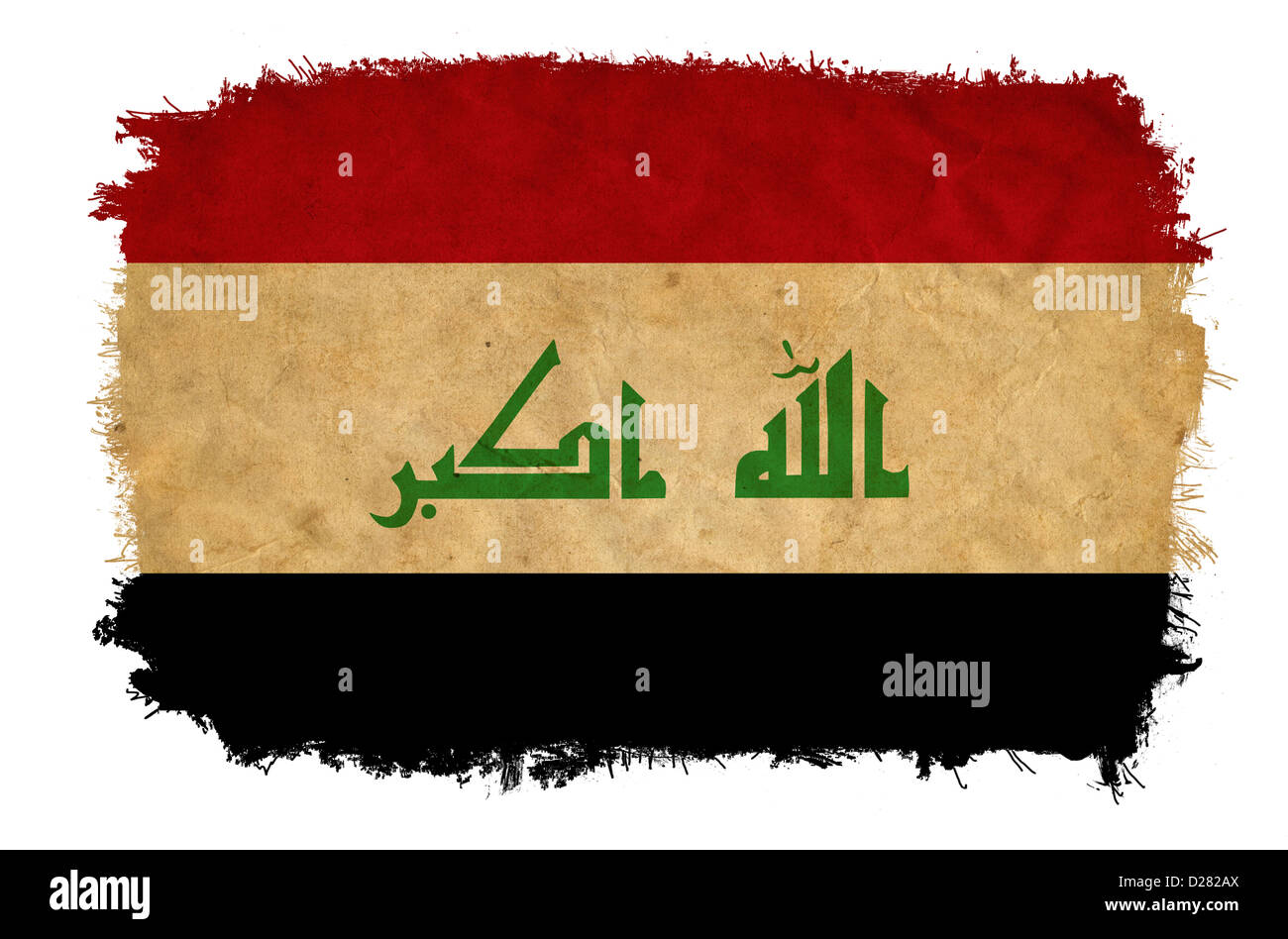 Old iraq flag Cut Out Stock Images & Pictures - Alamy