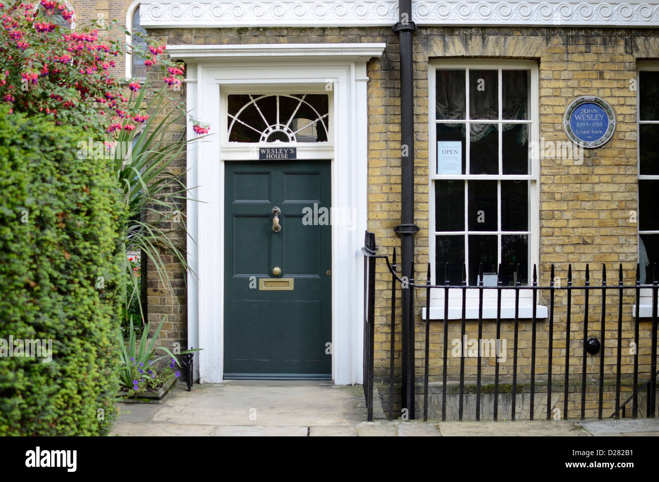 John Wesley's house in City Road, London, UK Stock Photo - Alamy