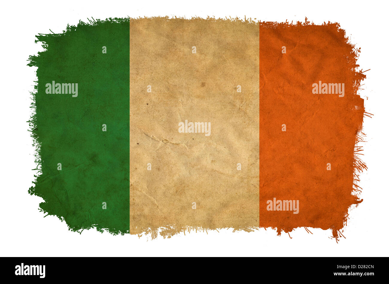 Ireland grunge flag Stock Photo - Alamy