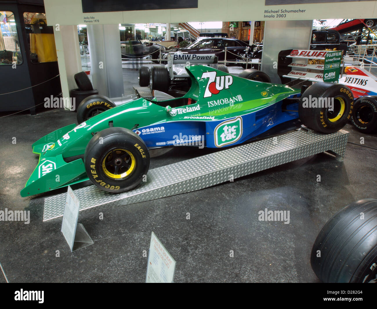 The 1991 Jordan 191 is a Formula 1 racing car displayed at the Auto ...