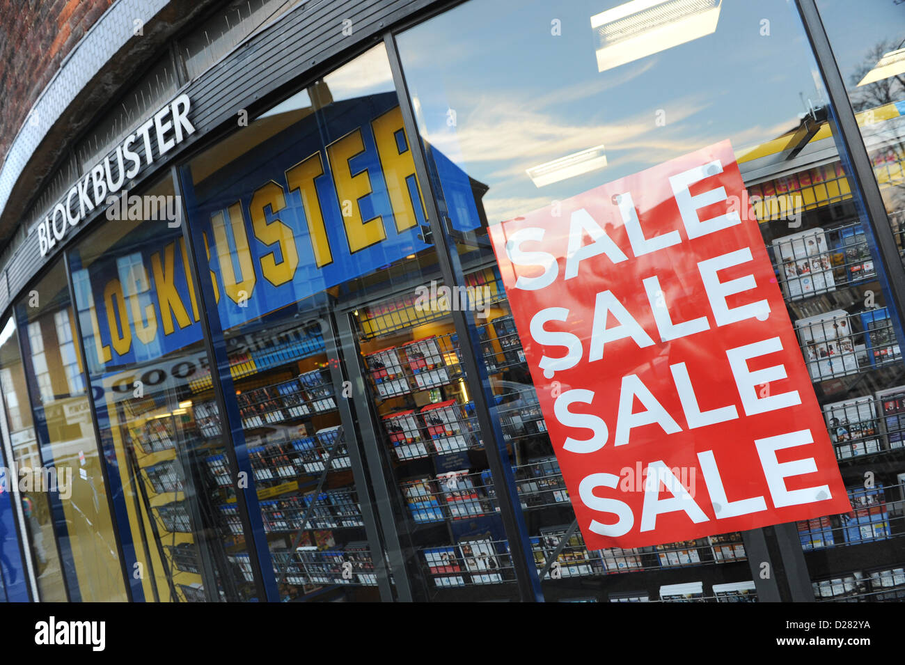 Southgate, London, UK. The Blockbuster store in Southgate. Blockbuster ...