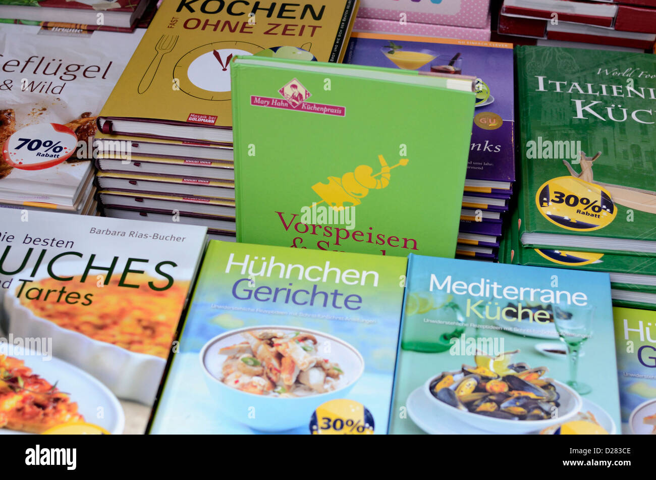 Cookery display cookery hi-res stock photography and images - Alamy