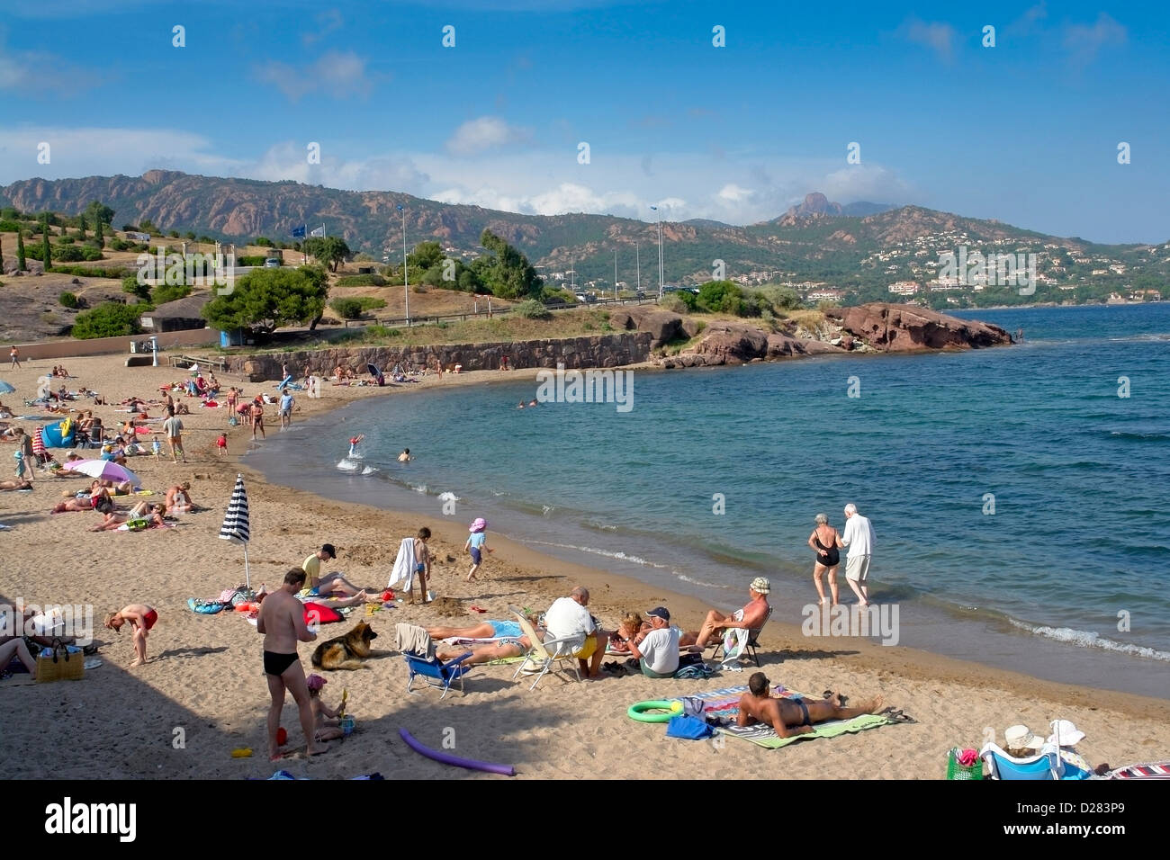 Small cove near Agay, Var, Provence, France Stock Photo - Alamy