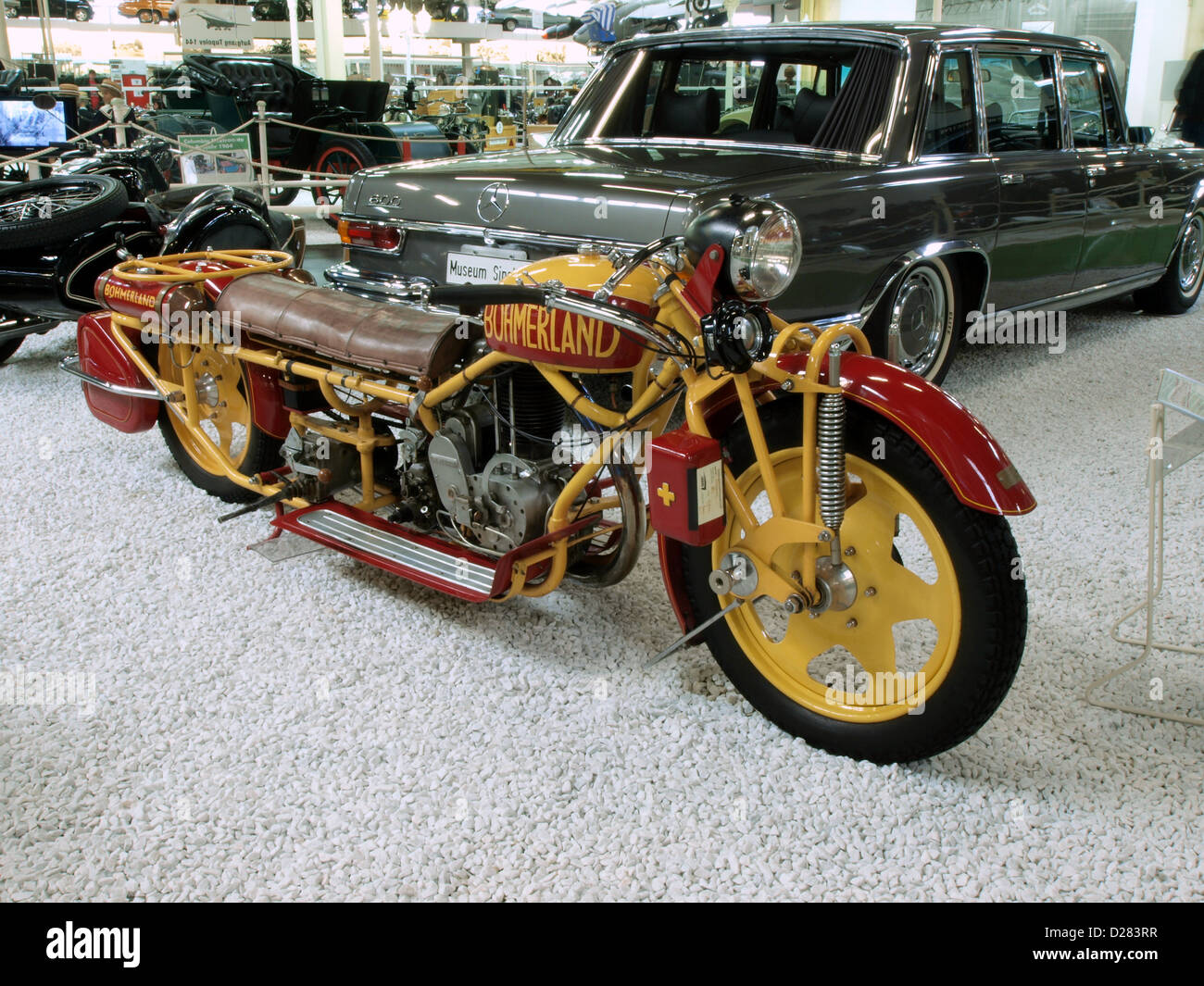 The 1938 Böhmerland 608cc 24hp motorcycle, displayed at the Auto ...