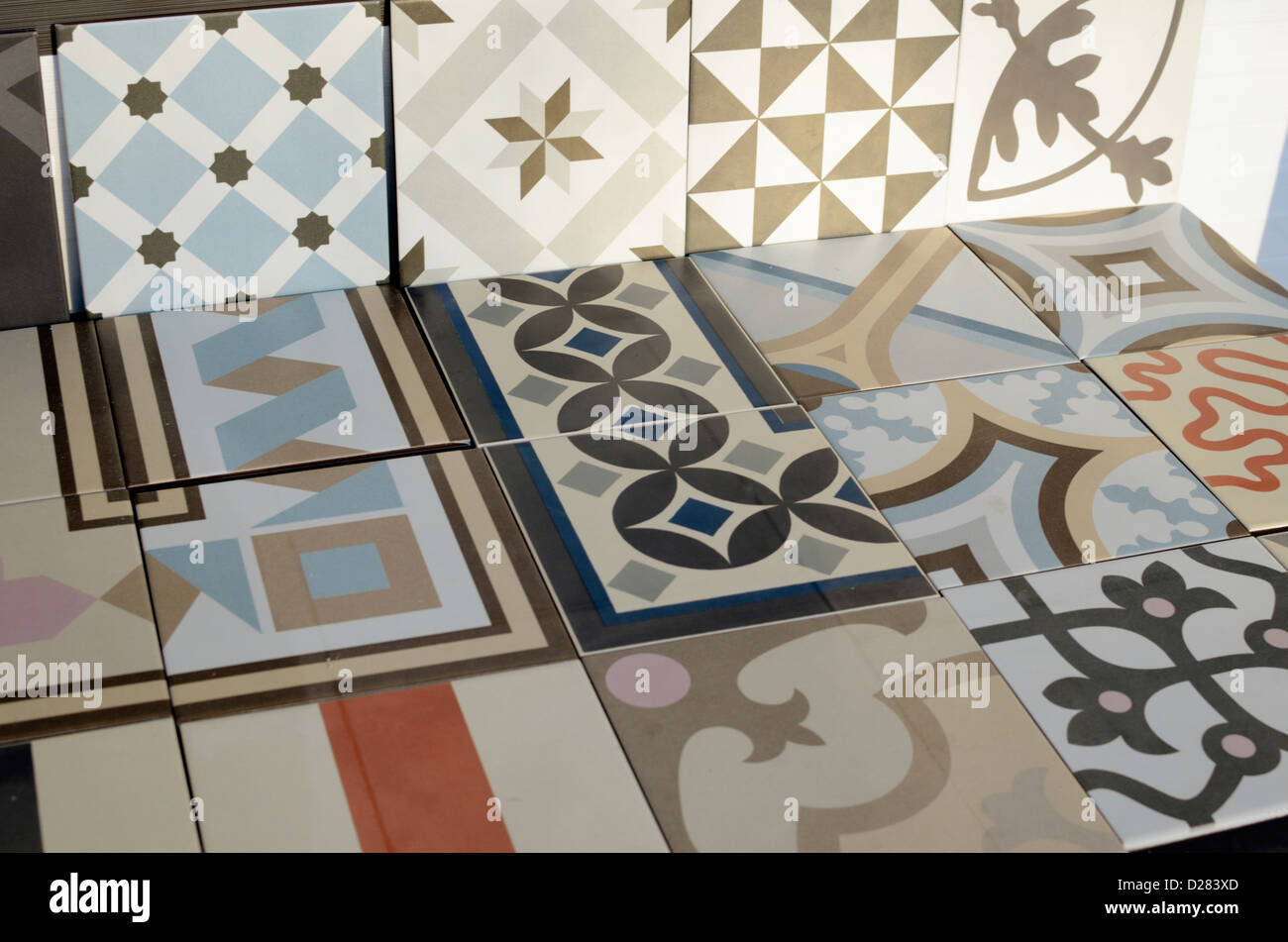 Various designs of ceramic tiles Stock Photo - Alamy
