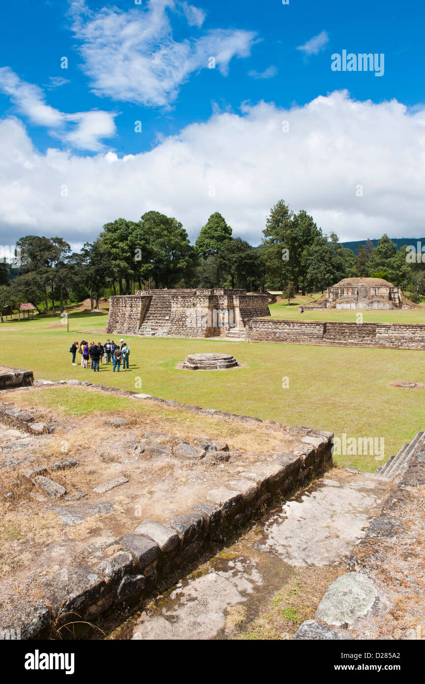 Guatemala, Tecpan. The ruins of Iximche near Tecpan, Guatemala Stock ...