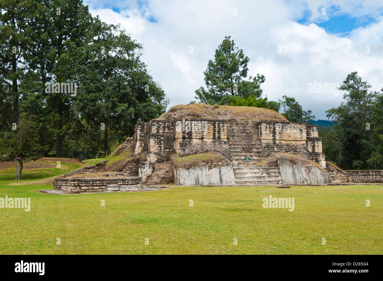 Guatemala, Tecpan. The ruins of Iximche near Tecpan, Guatemala Stock ...