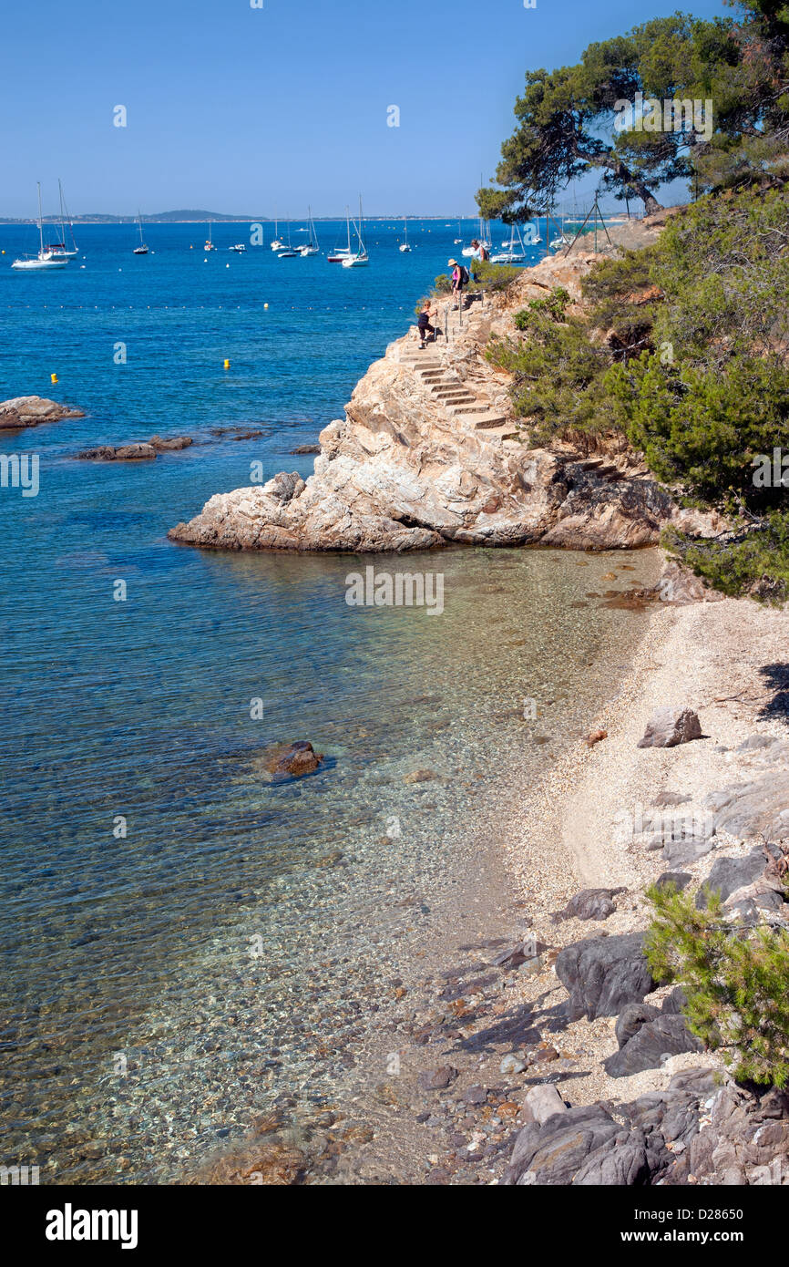 Small secluded sandy cove between Plage de l'Argentiere and Plage du ...