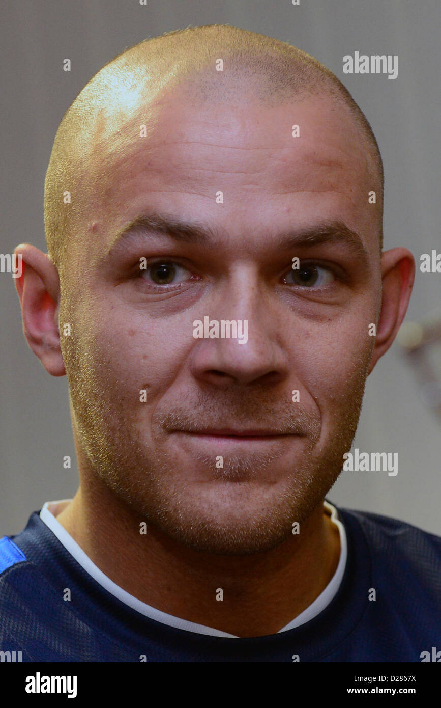 Roman Bednar, new striker of Sparta Prague speaks with journaslists ...