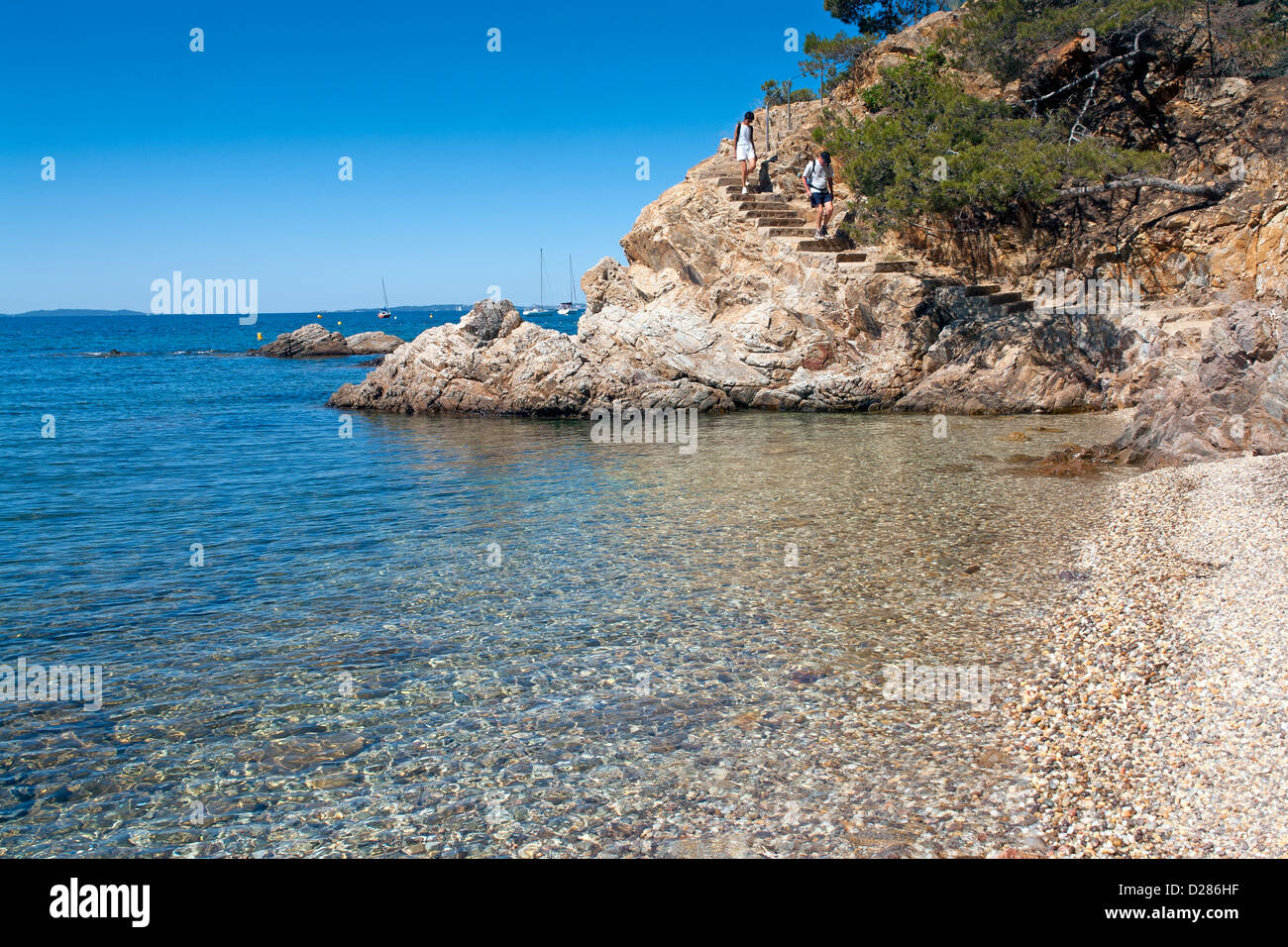 Small secluded sandy cove between Plage de l'Argentiere and Plage du ...